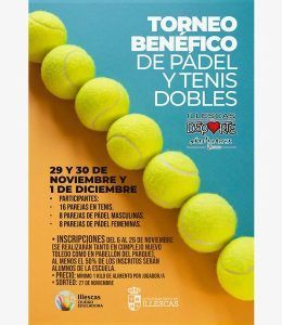 Último día de inscripciones para Torneo Benéfico de Tenis y Pádel 2024 - Illescas Al Día Información